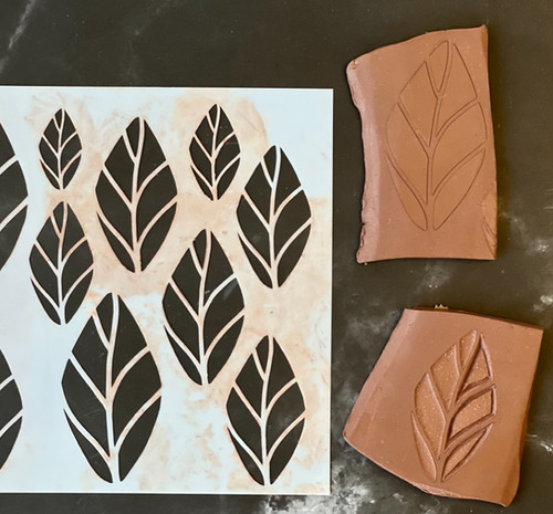 Repeating Leaf Relief | Alexandria Pottery