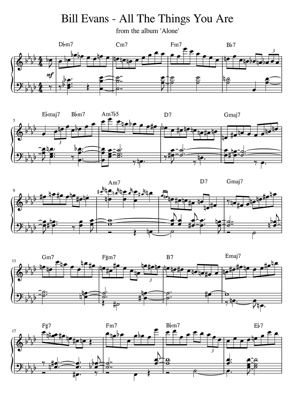 Bill Evans | Transcriptions