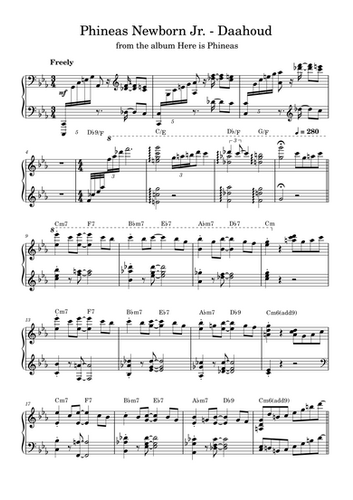 Phineas Newborn Jr. - Daahoud | Rowan Hudson