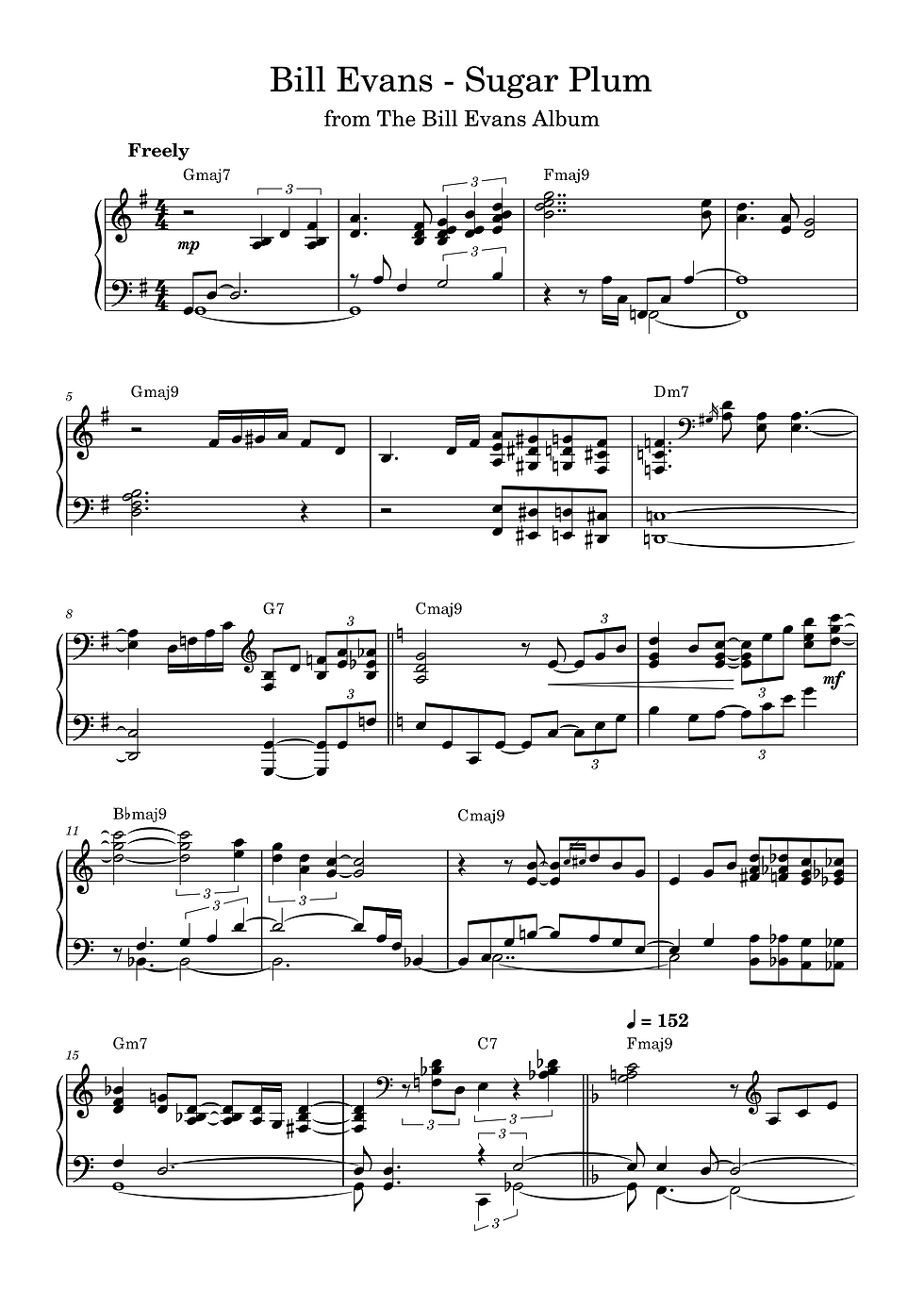 Bill Evans | Transcriptions