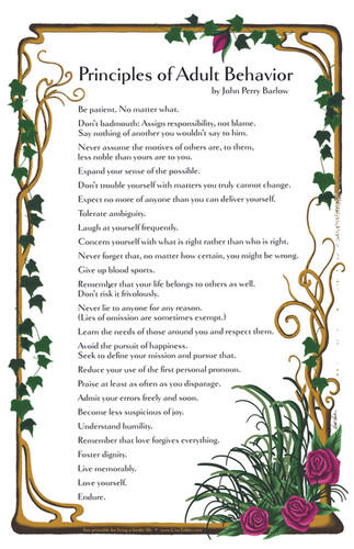 Principles of Adult Behavior by John Barlow: FREE Download | Una Toibin