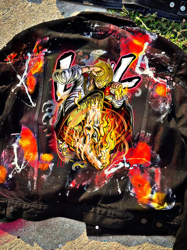 Fire Kicker Black Denim Jacket | LoversOverLosers