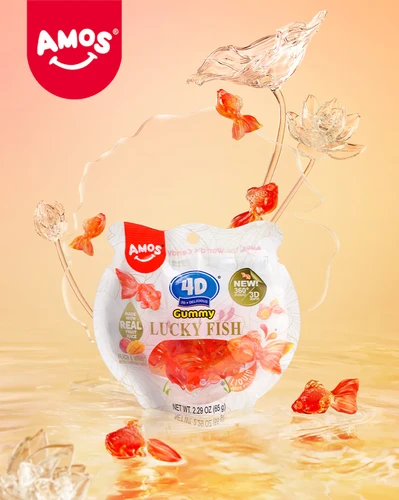 Amos 4D Gummy Lucky Fish Peg Bag | The Sweetie People