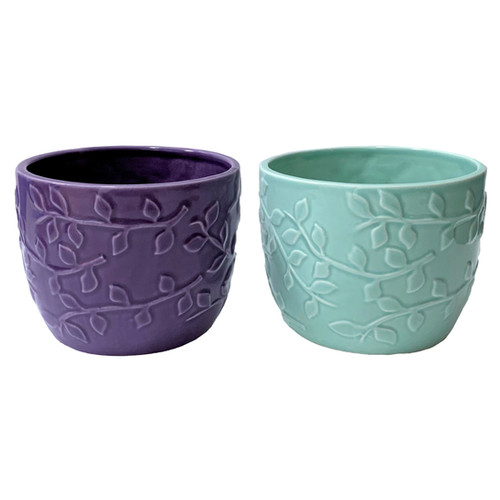 Ceramic Vines Planter - 5" | Plumline