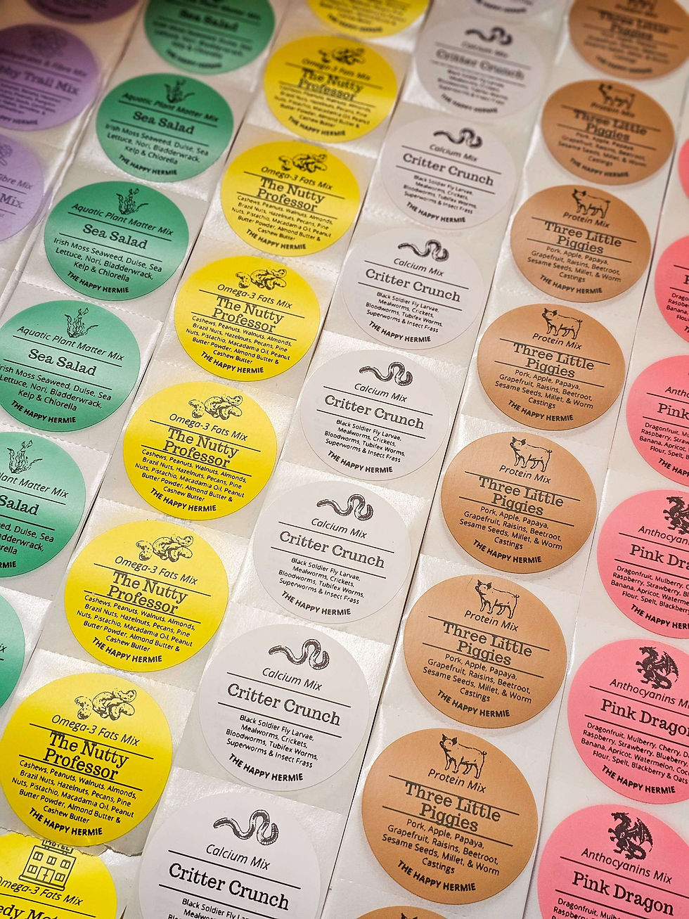 Spare Food Mix Labels | The Happy Hermie