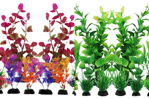 10pc Artificial Sub Plants Green/Colourful | The Happy Hermie