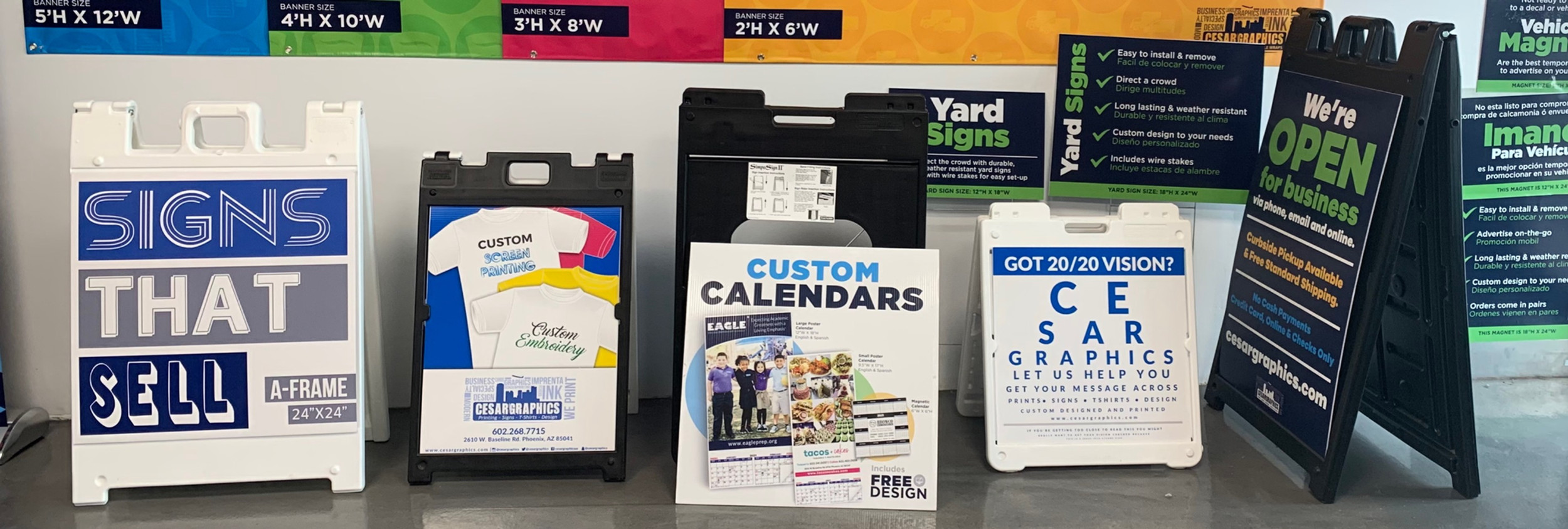 Sign Printing Near Me Phoenix | Same-Day Signs & Banners | Cesar Graphics