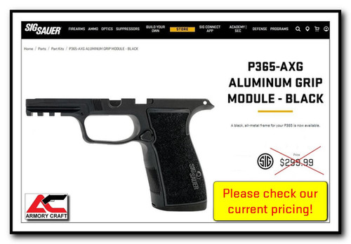 P365-AXG ALUMINUM GRIP MODULE | armorycraft