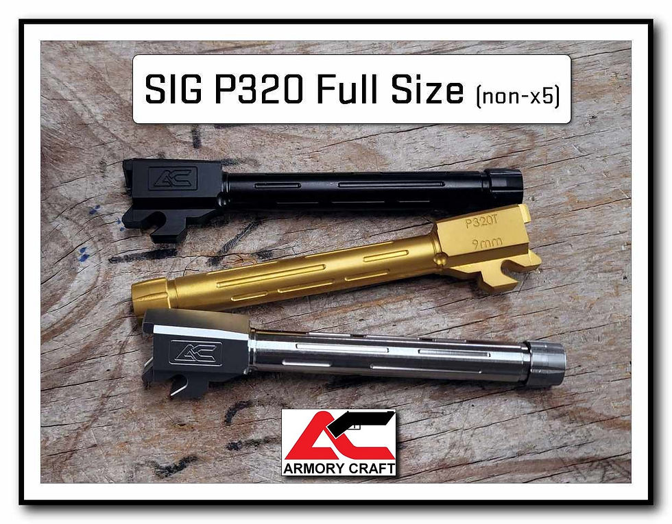Armory Craft - Sig P320-F - FULL Size Threaded Barrel - 1/2x28 - P320 F ...