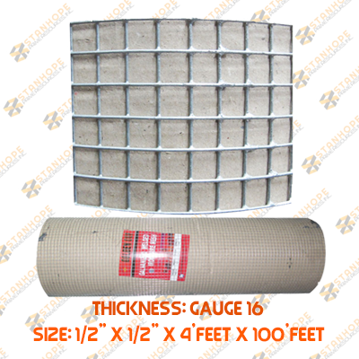 Gauge 16 Welded Wire Mesh 1/2" X 1/2" | Stanhope Prime