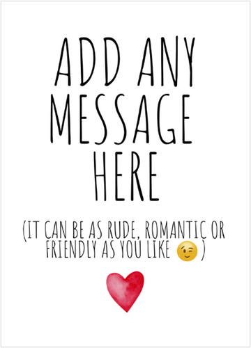 The Red Heart (Add Your Own Message) | CocoAimes