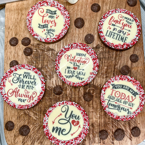 Romantic Quotes Chocolate Disc Gift Set | CocoAimes