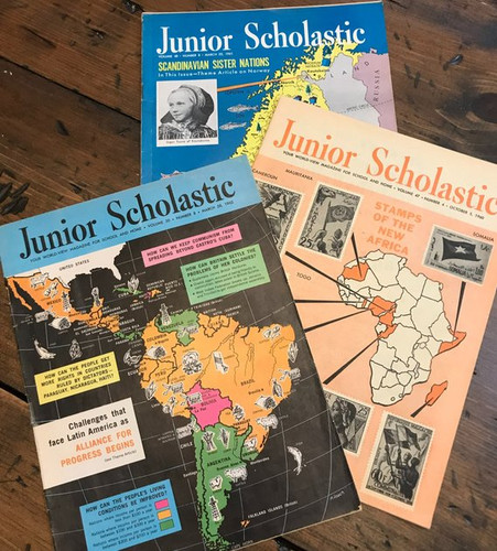 Vintage 60s, Vintage Magazine, Junior Scholastic, Scandinavian, Stamps ...