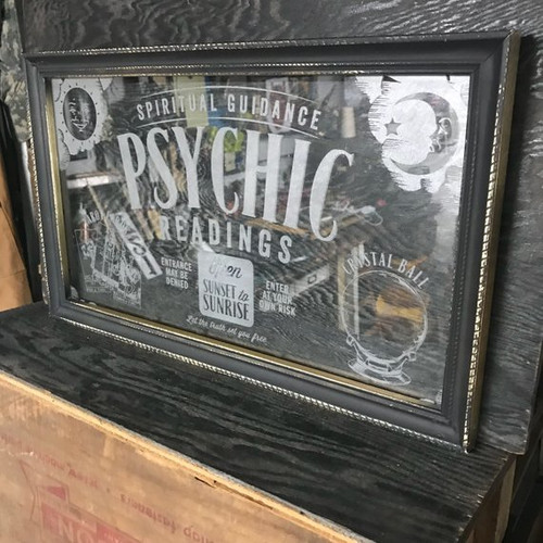 Psychic Readings Sign, Tarot Cards, Occult Decor, Halloween, Laser ...