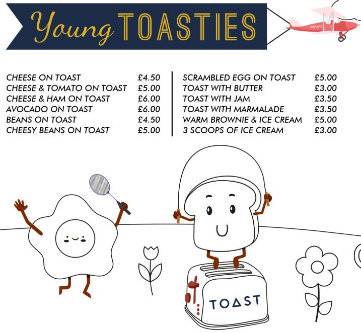 Children's Menu | UK | Toast Altrincham