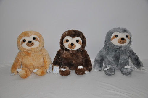 28CM SLOTH IN 3 COLOURS | Unikot