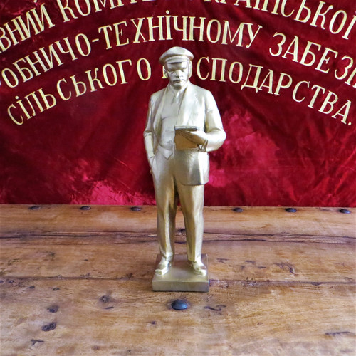 Statue Lenin Big Golden Lenin | Propagandaworld