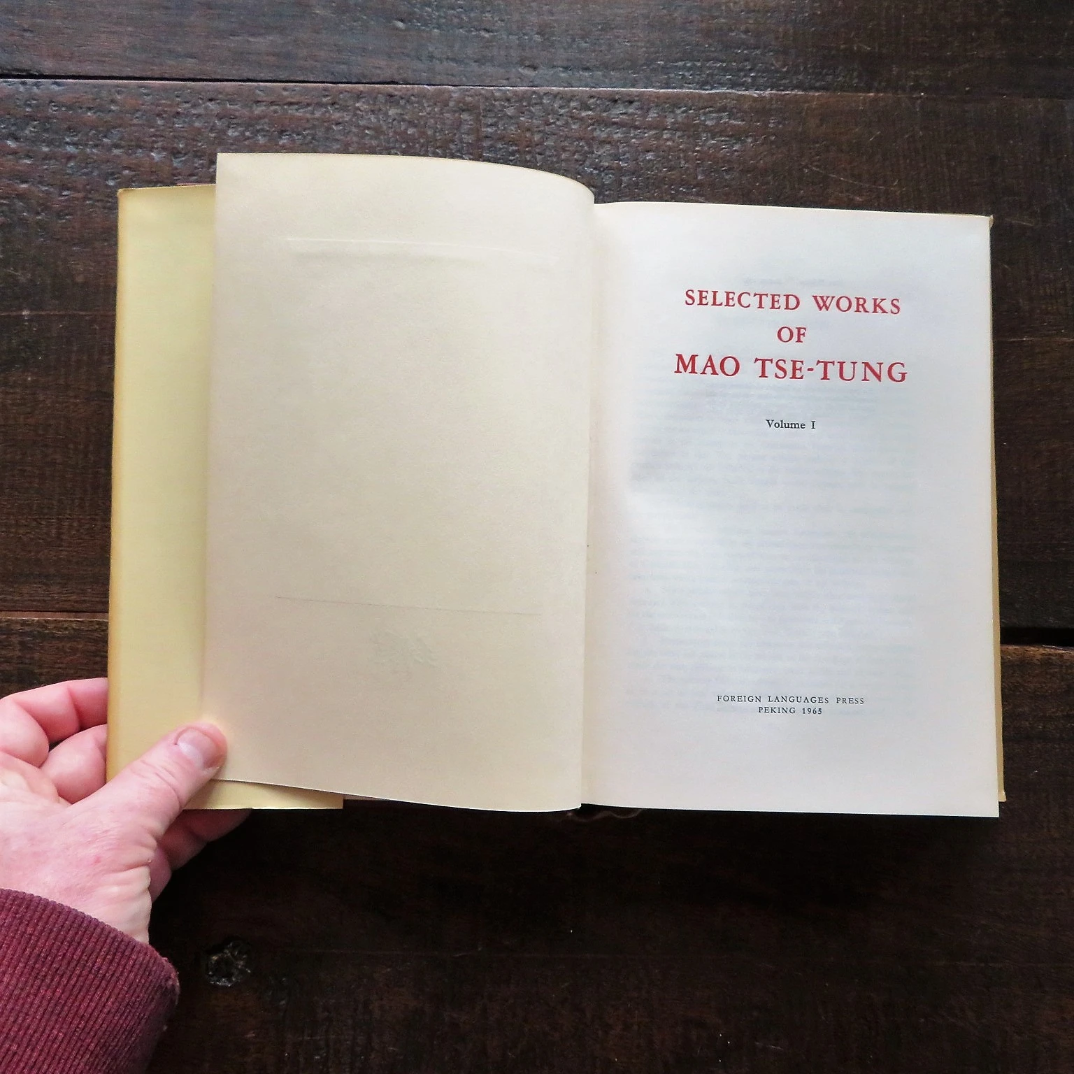 Book China Mao Zedong Selected Works Volume I In Box 1965 | Propagandaworld