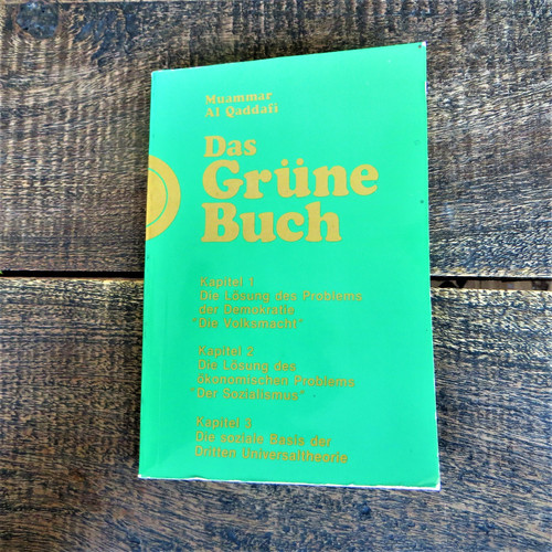 Books DDR Green Book Muammar Gaddafi In German 1985 | Propagandaworld