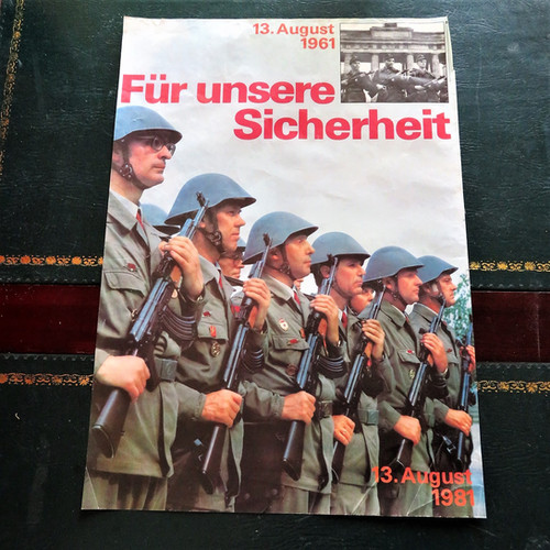 Poster DDR Iron Curtain For Our Security 1981 | Propagandaworld