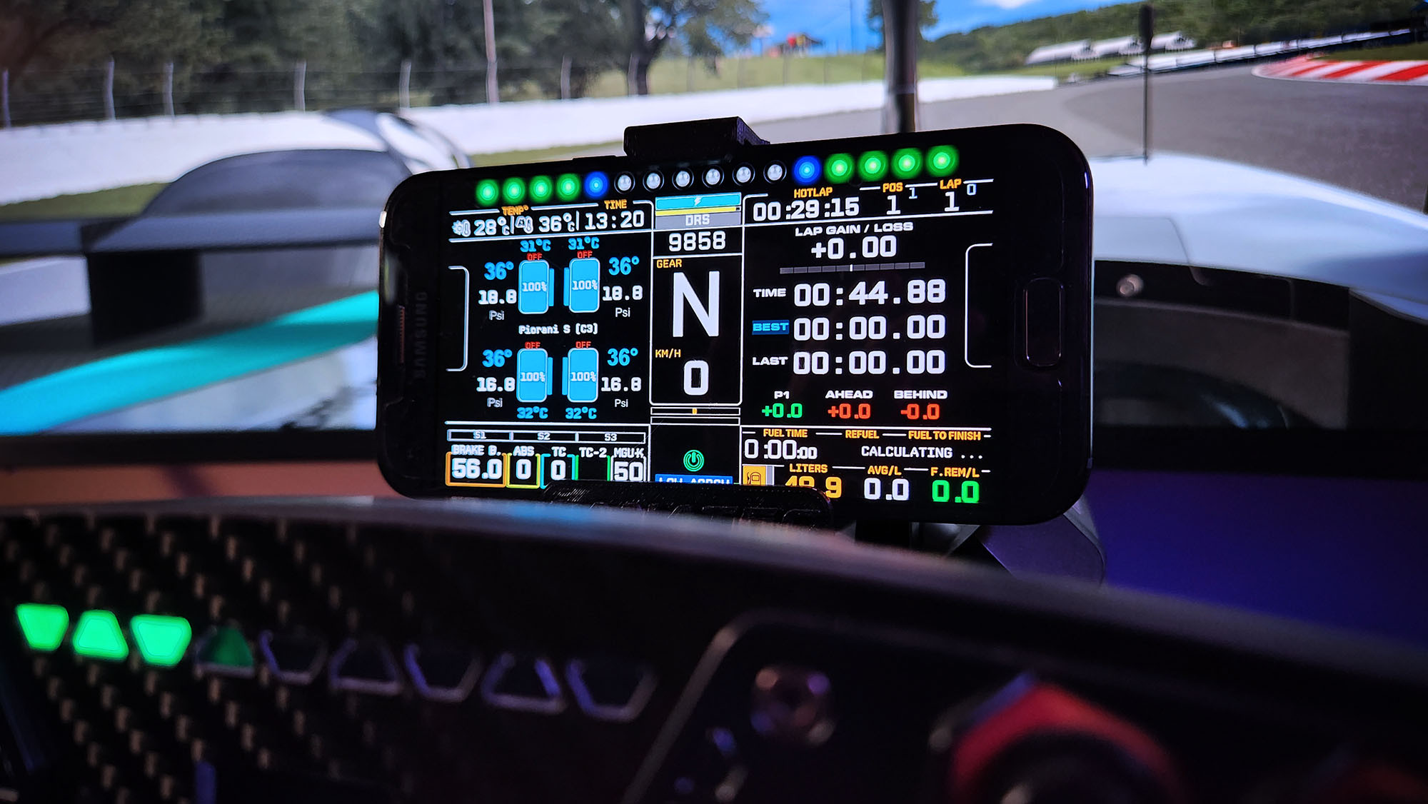 Turn your old phones into digital displays for sim racing!