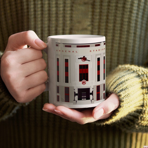Arsenal FC Heritage Ceramic Mugs. Arsenal Highbury.