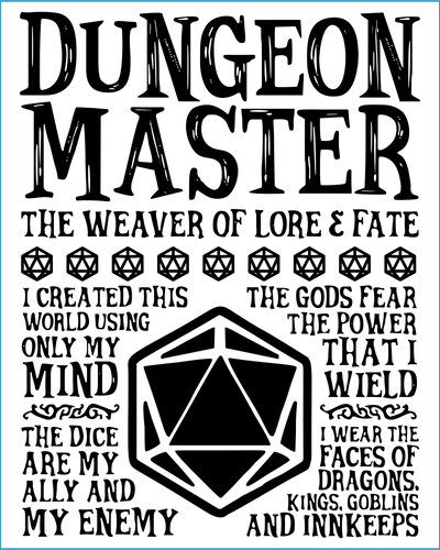 Dungeon Master (DM) Class Sign | HenkelMade NerdCraft