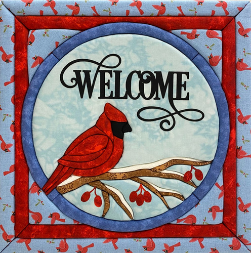 #477 Welcome Cardinal | quilt-magic