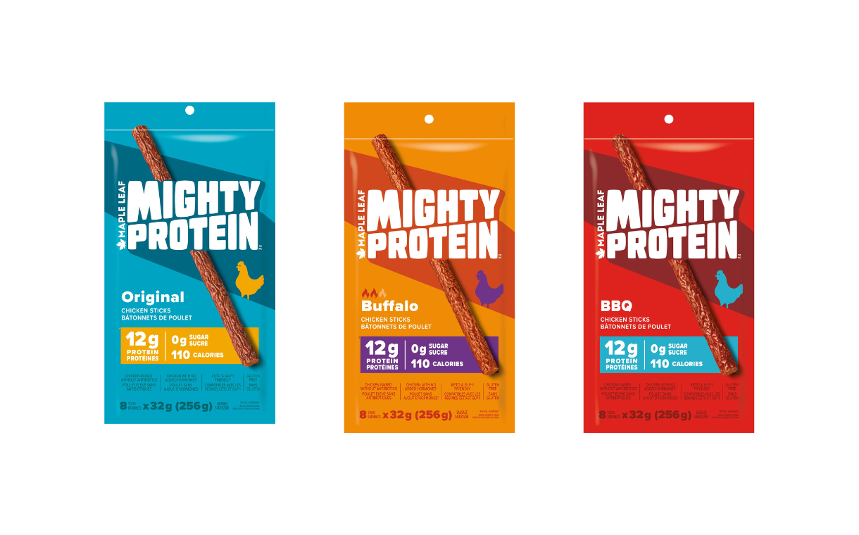Maple Leaf Foods launches new Mighty Protein chicken sticks in Canada ...