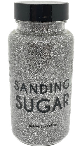CAI Pearlized Silver Sanding Sugar, 5oz. | Berry Couture