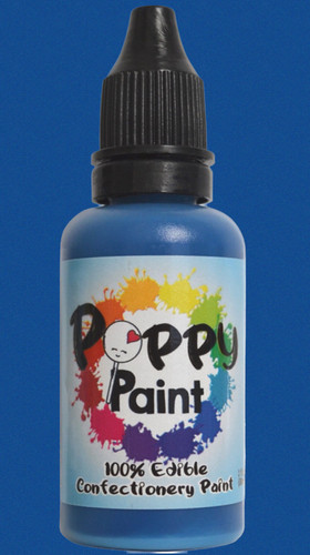 Poppy Paint BLUE Edible Paint, 30ml. | Berry Couture