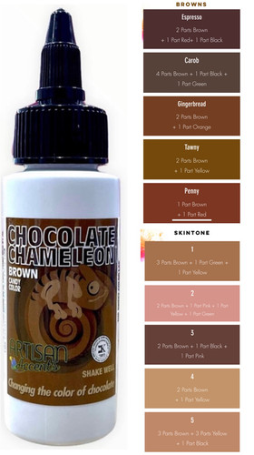 BROWN Artisan Accent Chocolate Chameleon Candy Coloring, 2oz. | Berry ...