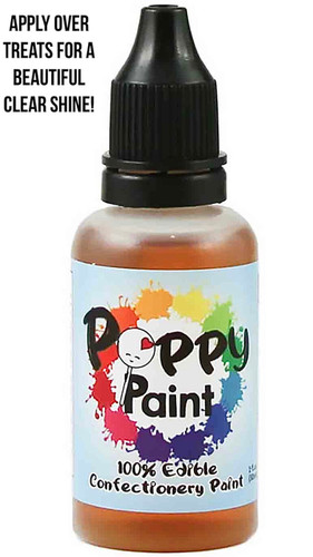 Poppy Paint SUPER SHINE Edible Paint, 30ml. | Berry Couture