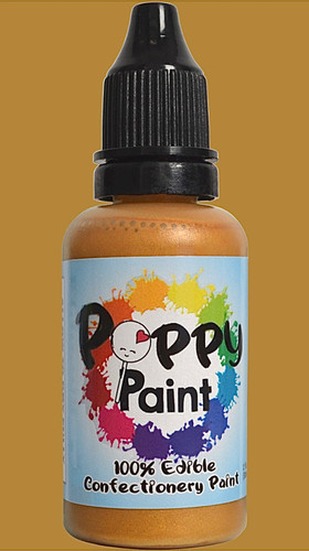 Poppy Paint GOLD Edible Paint, 30ml. | Berry Couture