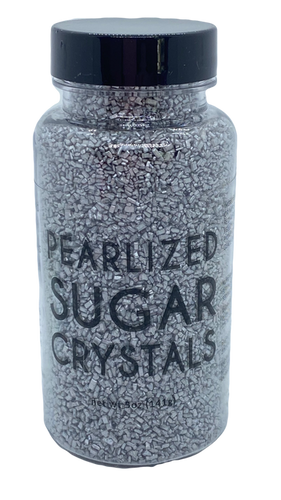 CAI Pearlized Silver Sugar Crystals, 5oz. | Berry Couture
