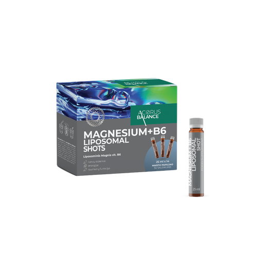 MAGNIJS + B6 LIPOSOMAL SHOTS, 14 gab. | Acorus Balance LV