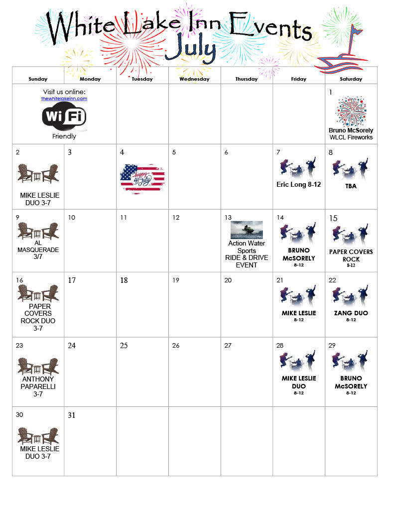 CALENDAR | United States | The White Lake Inn