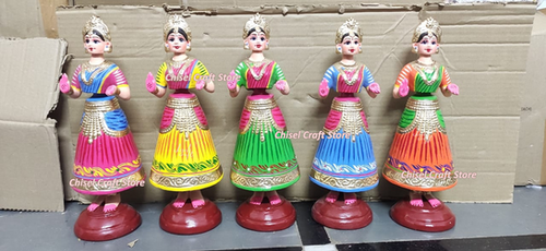 Kondapalli Dancing Dolls 15 inch (Single) | myhome