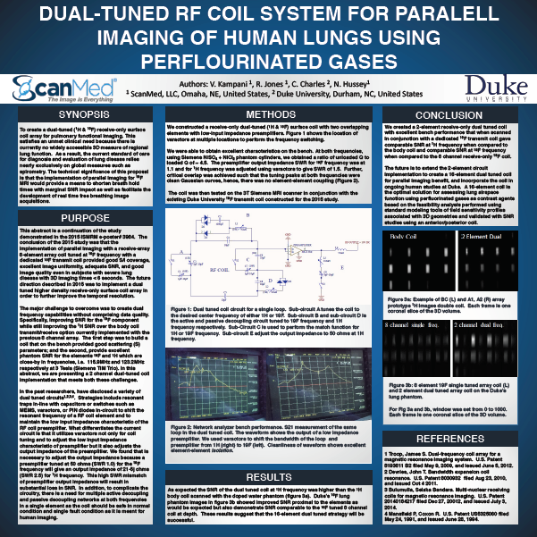 ISMRM 2017 Poster Presentation: Dual-Tuned RF Coil System for Parallel ...