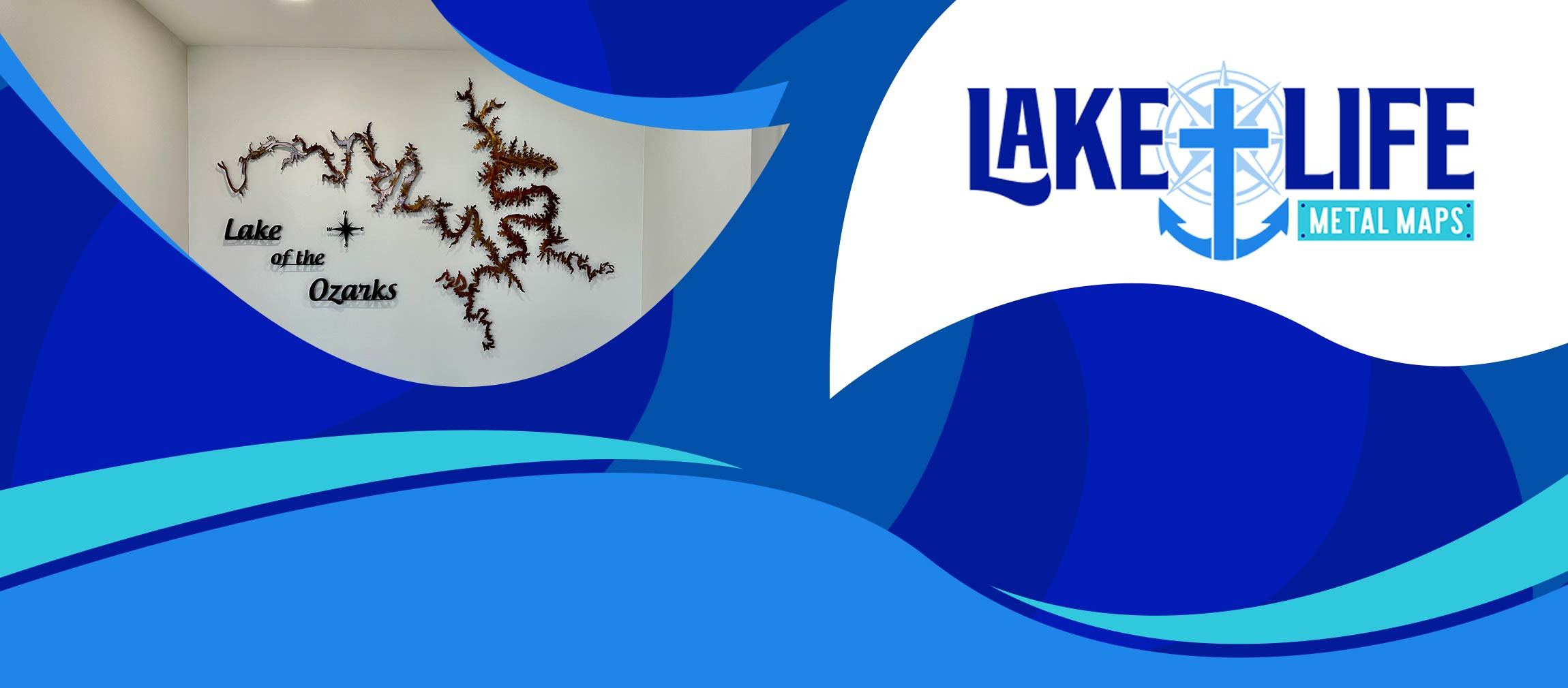 Lake Life Metal Maps | High-Quality Metal Lake Maps