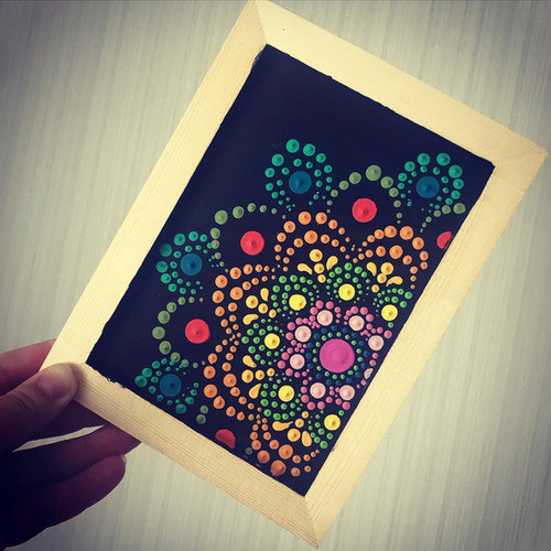 Firework mandala frame | Crafty Mum In Japan