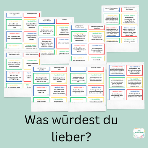 Was würdest du lieber