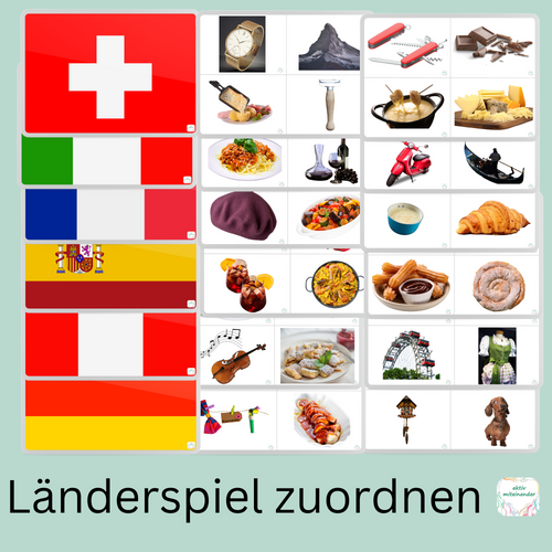 Länder erraten und zuordnen
