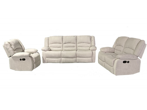 Elliot Fabric Recliner Sofa Set Bedssofasbedding