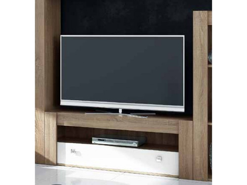 IBIZA 120cm TV Unit in Oak and White | BedsSofasBedding.com