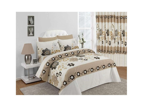 Beige "Phoebe" Duvet Cover Set with matching Pillowcase | BedsSofasBedding.com