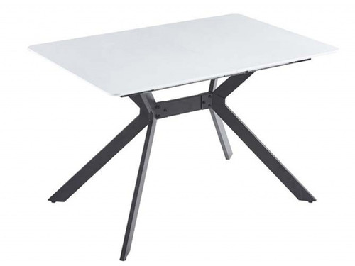 AGATA White Extendable Dining Table | BedsSofasBedding.com