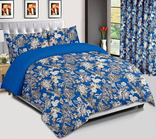 Blue Madrid Duvet Cover Set with matching Pillowcase | BedsSofasBedding.com