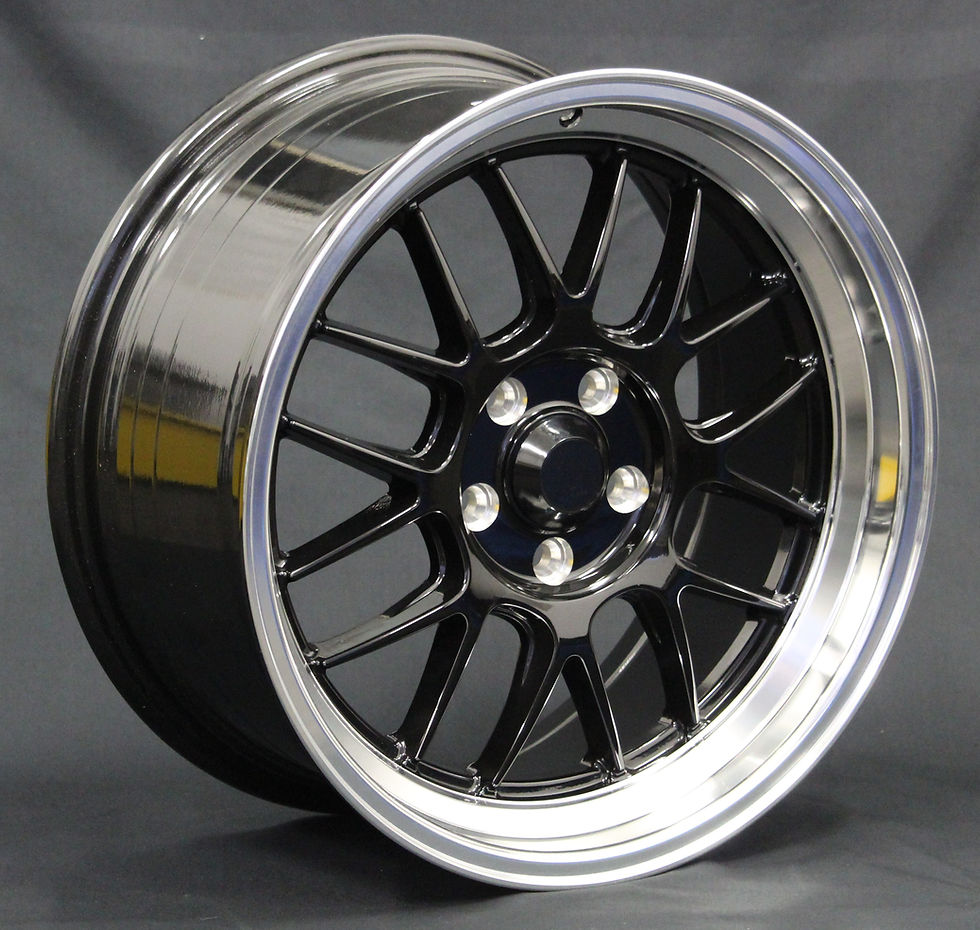 ALPHA 18"x9.5J G-FORCE WHEEL GLOSS BLK/MACHINED | www.ruffroads.com.au