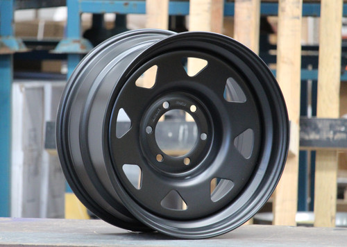 STEELIES 17"x9J +18 OFFSET RUFF ROADS WHEEL MATT BLACK | www.ruffroads ...